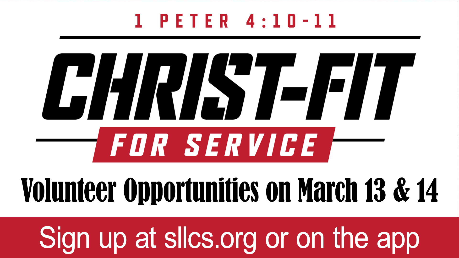 Christ-Fit for Service | ST. LUKE'S LUTHERAN CHURCH & SCHOOL